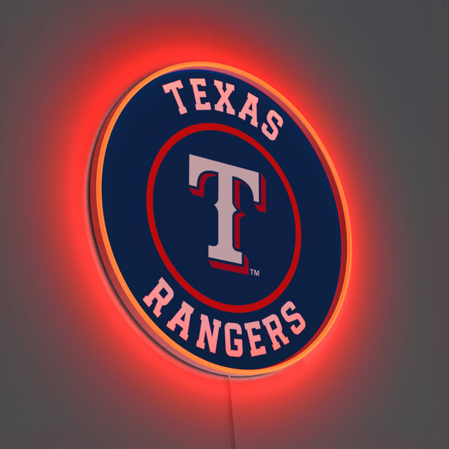 Texas Rangers Rounded Logo, LED neon sign – YELLOWPOP