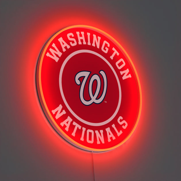 Washington Nationals Rounded Logo, LED neon sign – YELLOWPOP
