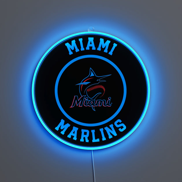 Miami Marlins Rounded Logo, LED neon sign – YELLOWPOP