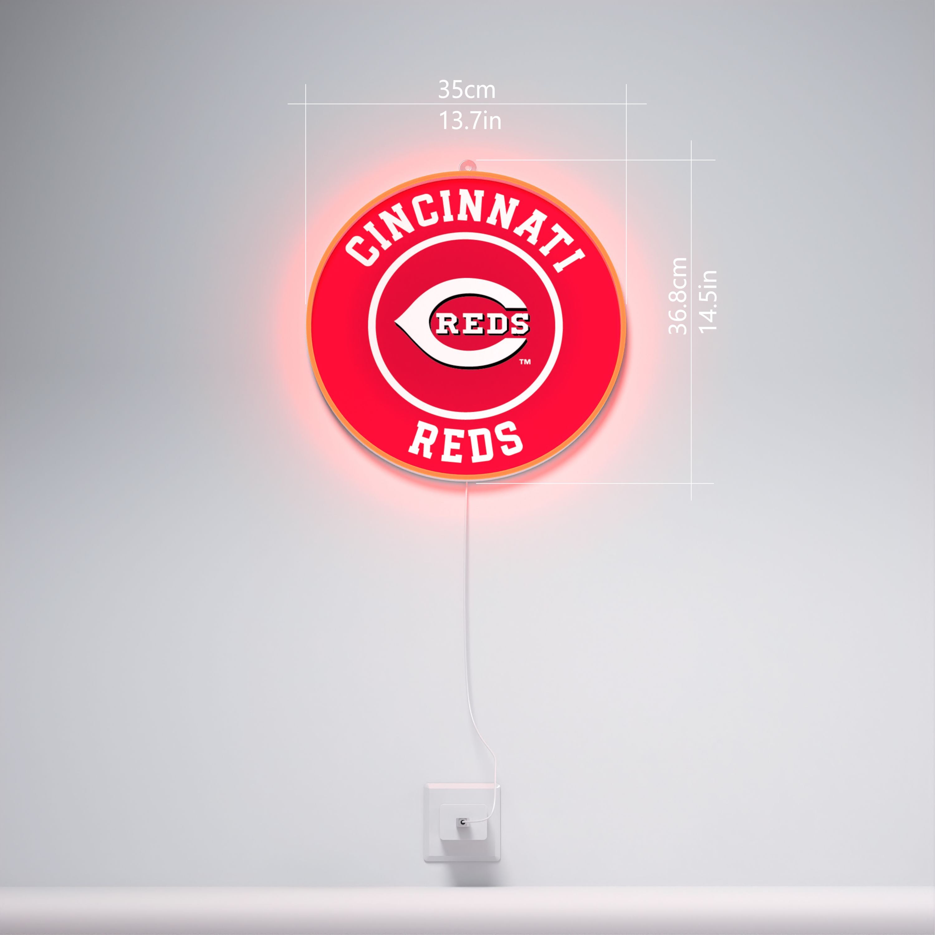 Cincinnati Reds Rounded Logo, LED neon sign – YELLOWPOP