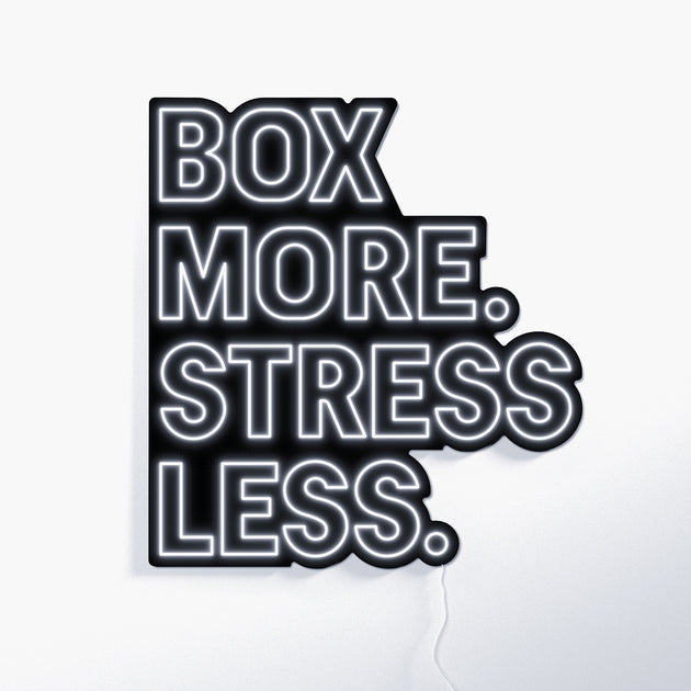 BOX MORE STRESS LESS White – YELLOWPOP